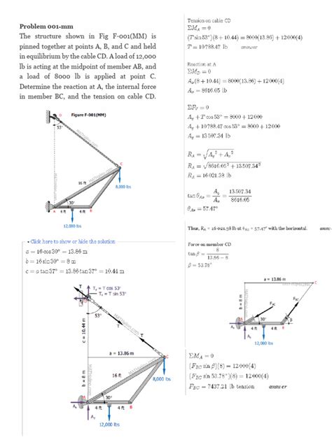 Statics Frames Pdf Force Physics