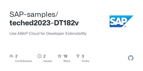 github sap samples teched2023 dt182v use abap cloud for developer