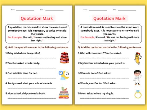 Quotation Marks Practice Worksheet Have Fun Teaching Quotation Marks
