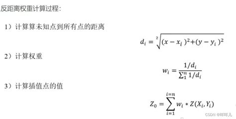 反距离权重 Csdn博客