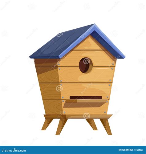 Bee Hive Swarm Icon Flat Style Isolated On White Background Vector