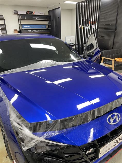 현대 아반떼 N 본넷 Ppf 일산 파주 본넷ppf 생활보호ppf 윈드쉴드 시공 네이버 블로그