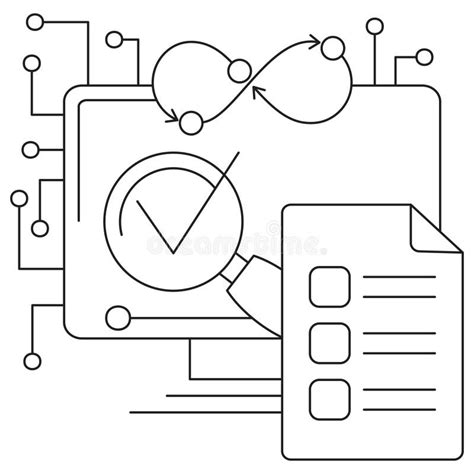 Checklist Magnifier Assessment Icon Stock Illustrations 238 Checklist