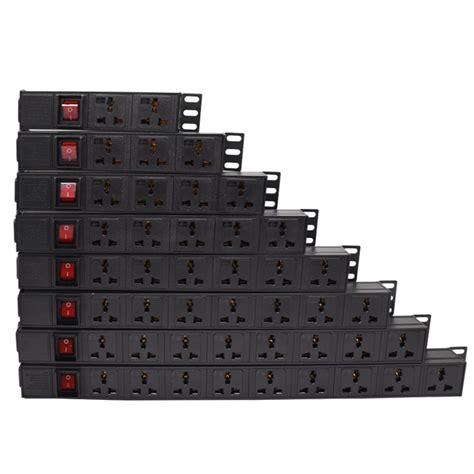 Server Pdu Power Distribution Board 2 9 Way Outlet Iec320 C14 Male Input Port Cabinet Ups Power