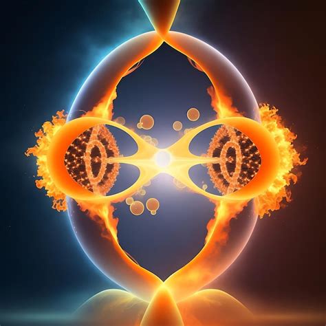 Premium AI Image Digital Illustration Of Energy Nucleic Entering Into Fusion