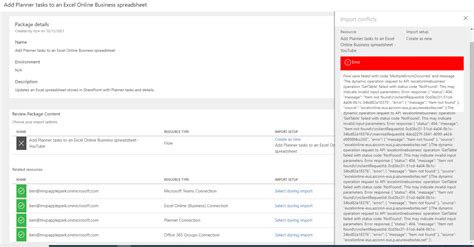 flow import issue · issue 3 · ben howard planner powerbi with