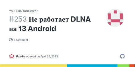 Не работает Dlna на 13 Android · Issue 253 · Youroktorrserver · Github