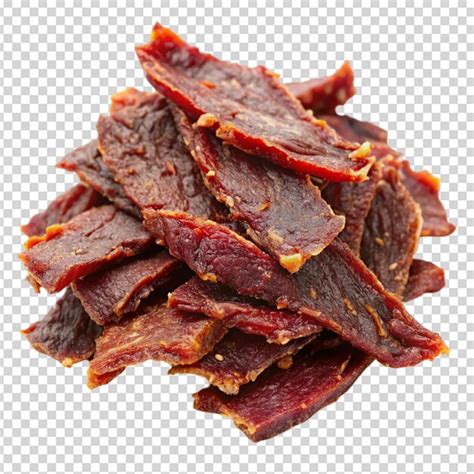 Premium Psd Beef Jerky Isolated On White Background