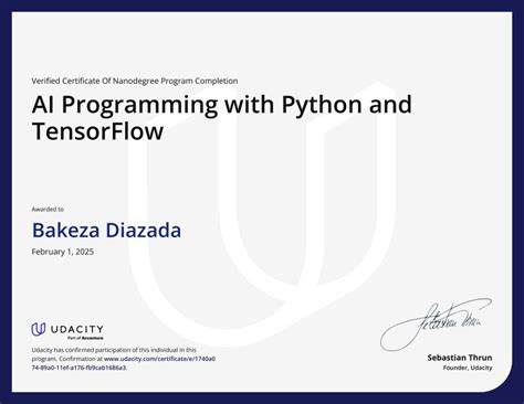 Ai Python Tensorflow Udacity Nanodegree Machinelearning Bakeza Diazada