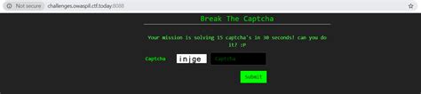 OWASPIL Quebrando O Captcha
