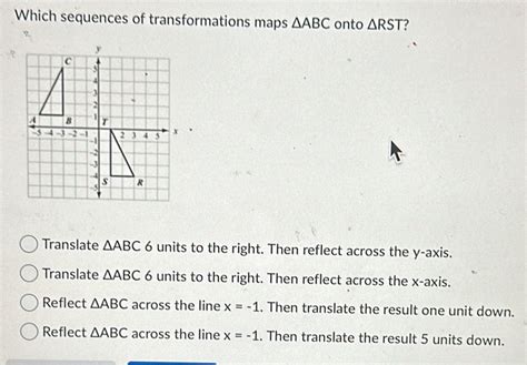 solved which sequences of transformations maps abc onto rst