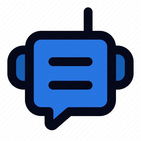 Chatbot Dialog System Assistant Virtual Chat Future Icon Download On Iconfinder