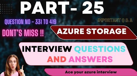 Latest Oct 2023mastering Azure Storage Interview Questions Top