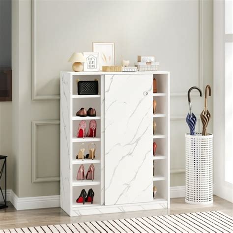 Tribesigns 68 9 Inch Tall Shoe Cabinet With Led Lighting 9 Tier 30
