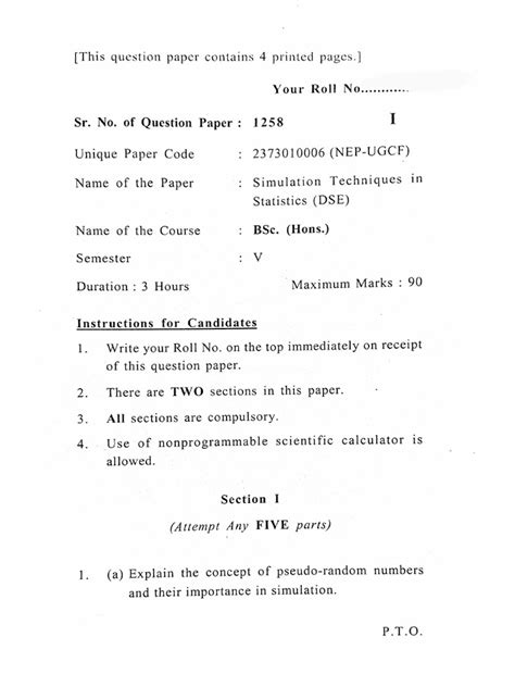 Simulation Question P Pdf