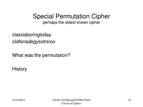 Ppt Classical Ciphers Powerpoint Presentation Free Download Id 6614352