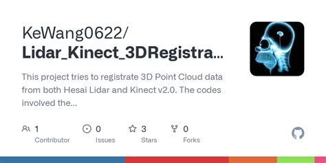 Github Kewang Lidar Kinect Dregistration This Project Tries To Registrate D Point Cloud