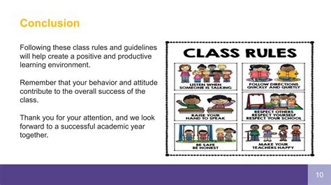 Class Rules And Orientation For Studentspptx