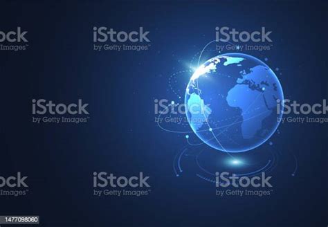글로벌 네트워크 연결입니다 세계 지도 포인트와 라인 구성의 개념은 글로벌 비즈니스 벡터 일러스트 레이 션 3차원 형태에 대한 스톡 벡터 아트 및 기타 이미지 Istock