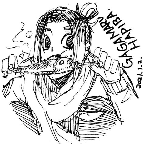 Gagamaru Eating Gagamaru Colored Manga Gagamaru Icon Gin Gagamaru
