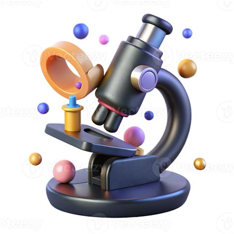 Beautiful Artistic Microscope Side View Isolated Element Exclusive 60675736 Png