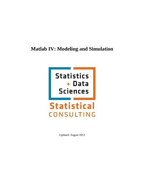 Pdf Matlab Iv Modeling And Simulation · In The