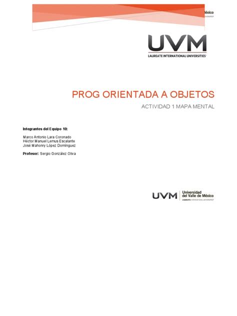 actividad 1 poo pdf objeto informática programación orientada a
