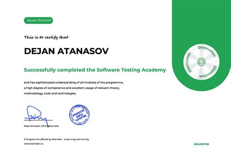 Dejan Atanasov On Linkedin Hello Im Happy To Share With You That Ive Completed Software Testing
