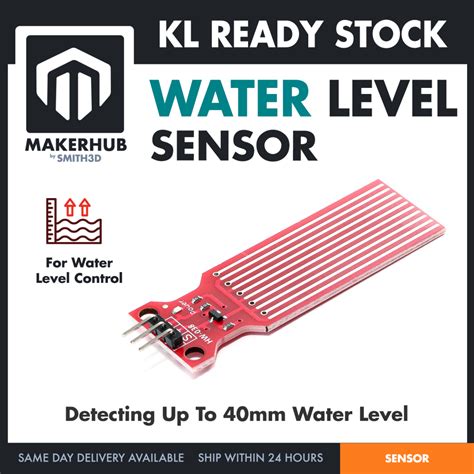 Water Level Sensor Water Level Detector Module For Arduino IOT Application MakerHub Malaysia