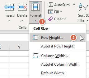 Resizing Rows And Columns ExcelBaby