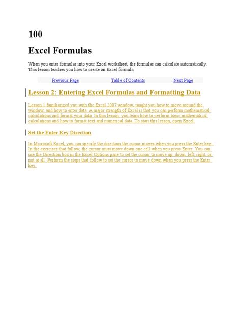 Excel Formulas 1 Pdf Typefaces Microsoft Excel