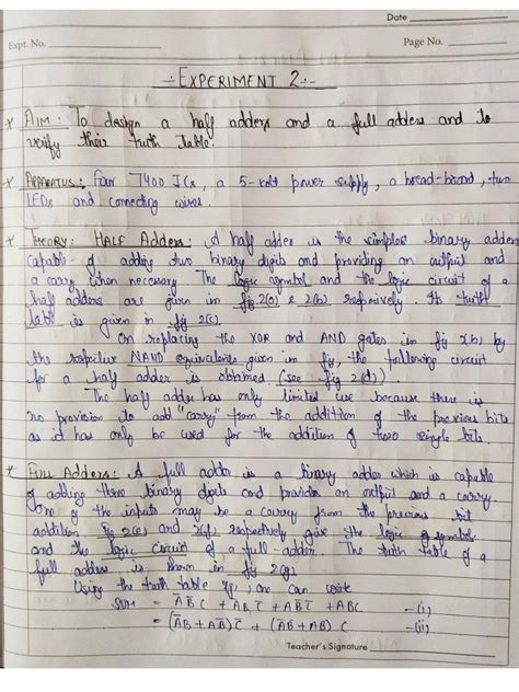 Digital Circuit Designing Adder Subtractor Notes Pdf Cooking Food