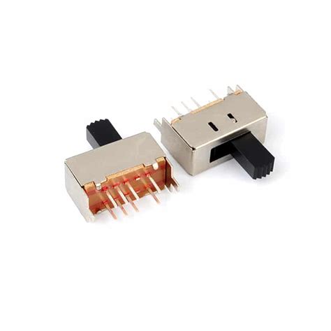 2p2t Small Slide Switch Dpdt 8pin Dip Vertical Vertical Slide Switch