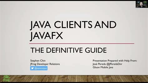 Java Clients And Javafx The Definitive Guide Youtube