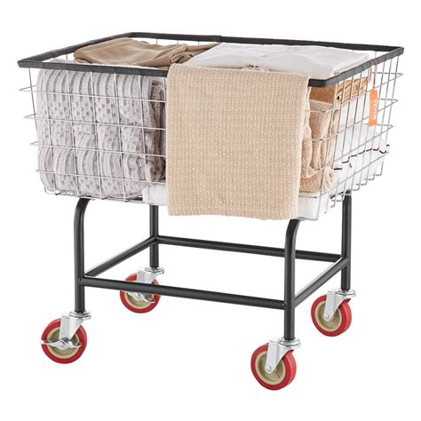 Vevor Wire Laundry Cart Wire Laundry Basket 28 Bushel Heavy Duty W 4