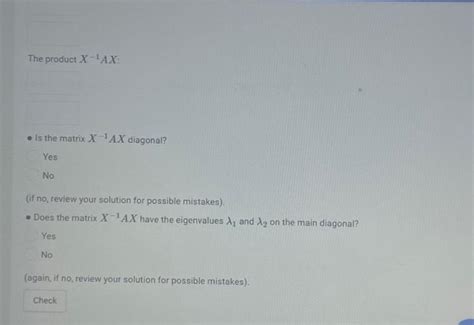 solved matrix algebra diagonalization show that the