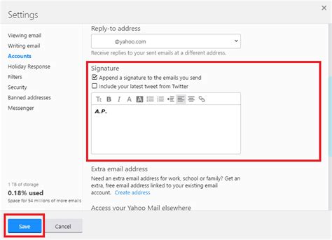 How To Add An Email Signature In Sky Webmail Gimmio