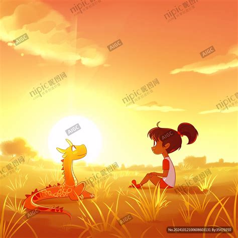 Ai创作图午后的小女孩插画 看日出插画 龙年小女孩插画 恐龙和小女孩 卡通小女孩场景插画 早晨阳光插画 手绘骑着长颈鹿的女孩 女学生夕阳下插画 恐龙户外插画 手绘追日的少年 旭日东升插画 乘风
