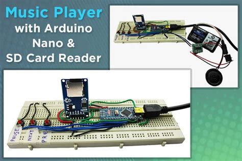 How To Build A Diy Music Player With Arduino Nano And Sd Card Reader Music Players Card