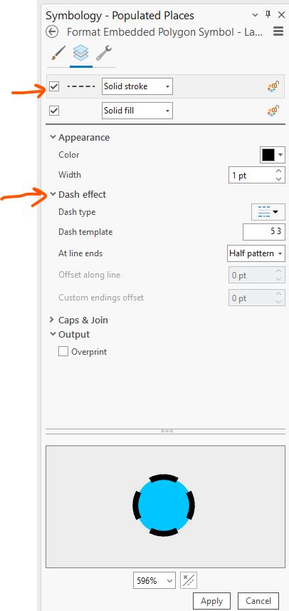 Allow More Point Symbols To Have Dash Lines Outlin Esri Community