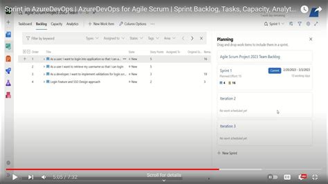Sprint In Azuredevops Azuredevops For Agile Scrum Sprint Backlog