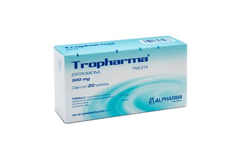 Eritromicina 500 Mg 20 Tabletas Farmacias Similares® Tienda Online