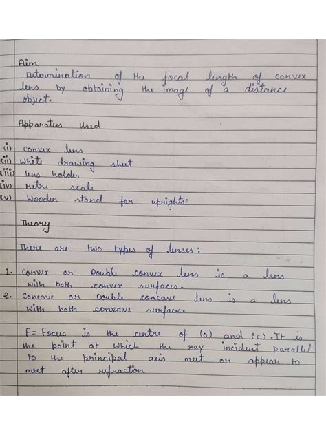 Class 10 Physics Practicals Pdf