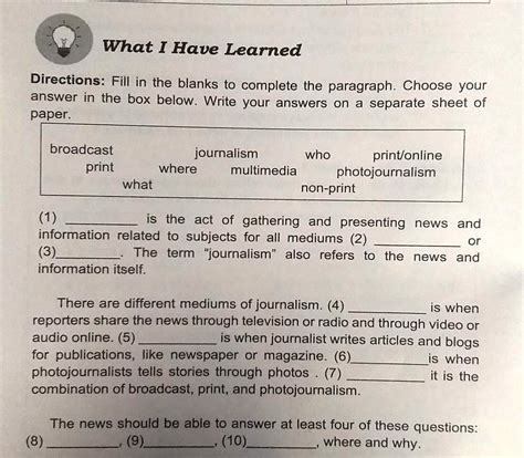 Complete The Statement Below By Filling Up The Missing Word Write Your Answer On Your Answer