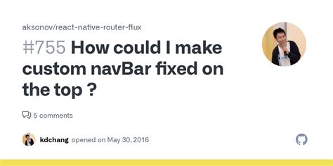 How Could I Make Custom Navbar Fixed On The Top · Issue 755 · Aksonovreact Native Router
