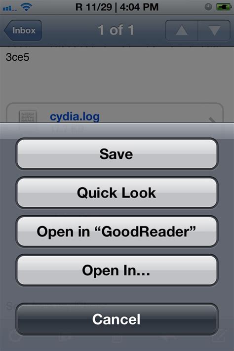 attachment for stock mail lets you preview zip multiple files