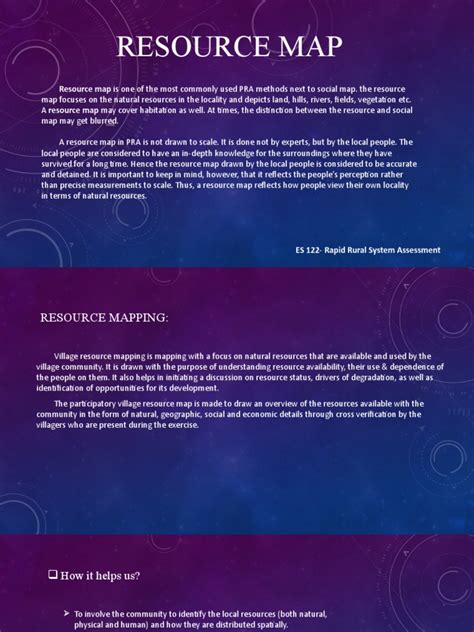 Resource Map Pra Tools Pdf Map Resource