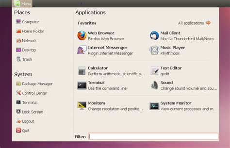 Install Linux Mint Main Menu MintMenu In Ubuntu From A PPA Web Upd8