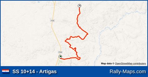 Ss 10 14 Artigas Stage Map Rally Del Paraguay 2025 [wrc] 🌍 Rally