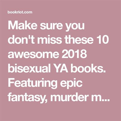 10 Must Read 2018 Bisexual Ya Books Ya Books Bisexual Diverse Books